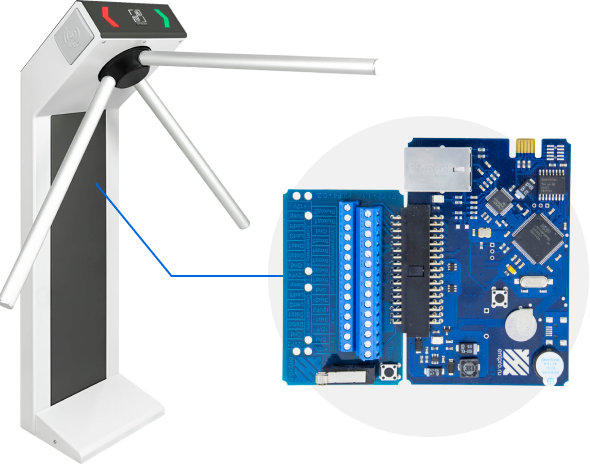 Электронная проходная CARDDEX на базе контроллера ЭРА-2000V2 купить в Беларуси