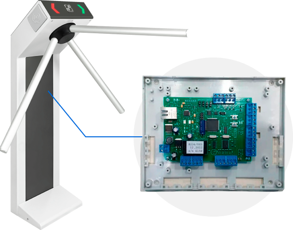Электронная проходная CARDDEX на базе контроллера Gate-8000-Ethernet купить в Беларуси
